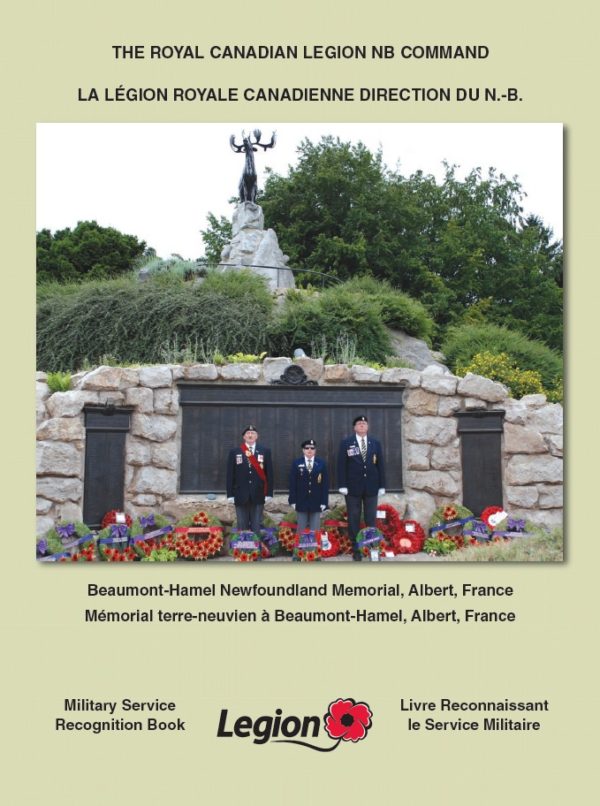 Military Service Recognition Book – Royal Canadian Legion New Brunswick ...